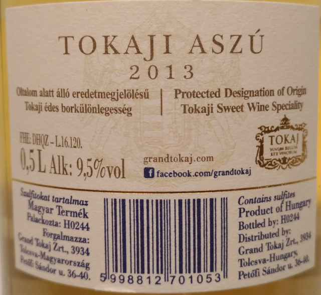 Vins Blancs: Tokaji Aszú 5 Puttonyos Terroire -2019- Grand Tokaji